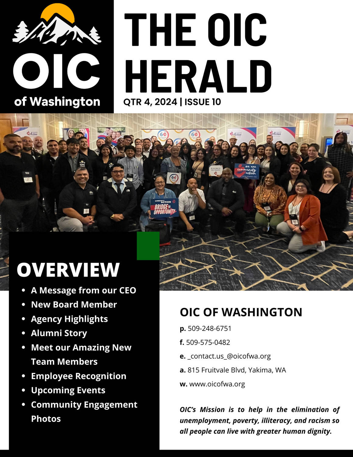 OIC of Washington Newsletter: Q4 2024🍁☃️ - OIC of Washington